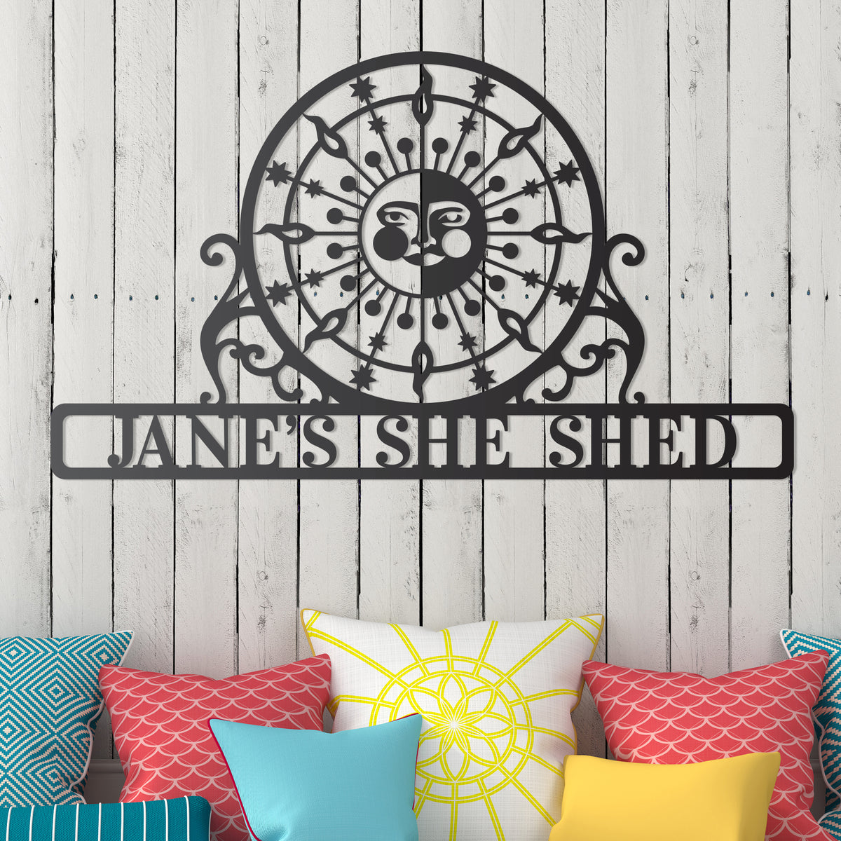 Personalized Border Art Signs – Round Lake Decor