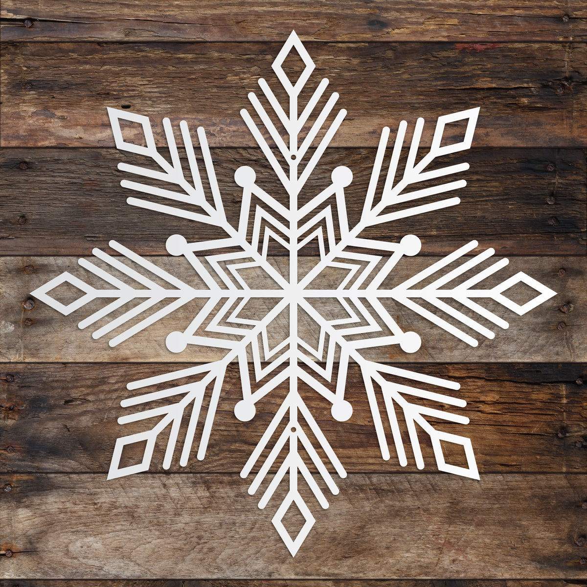Classic Snowflake Wall Art – Round Lake Decor